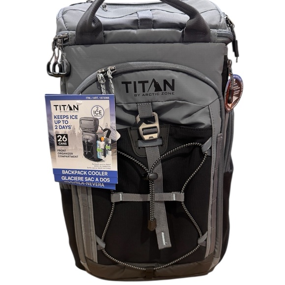 Titan | Bags | Titan Gray And Black Cooler Backpack | Poshmark